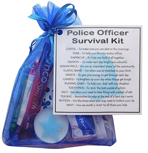 Novelty Police Officer Survival Kit Gift - policeman gift, policewoman gift, police gift for new ...