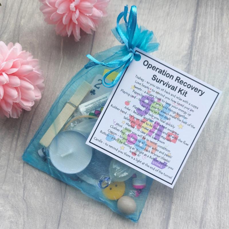 Operation Recovery Survival Kit - Fun Get Well Soon Gift for Recovering ...
