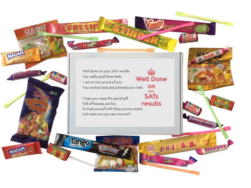 SATs Results Congratulations Sweet Box - A perfect way to say well done